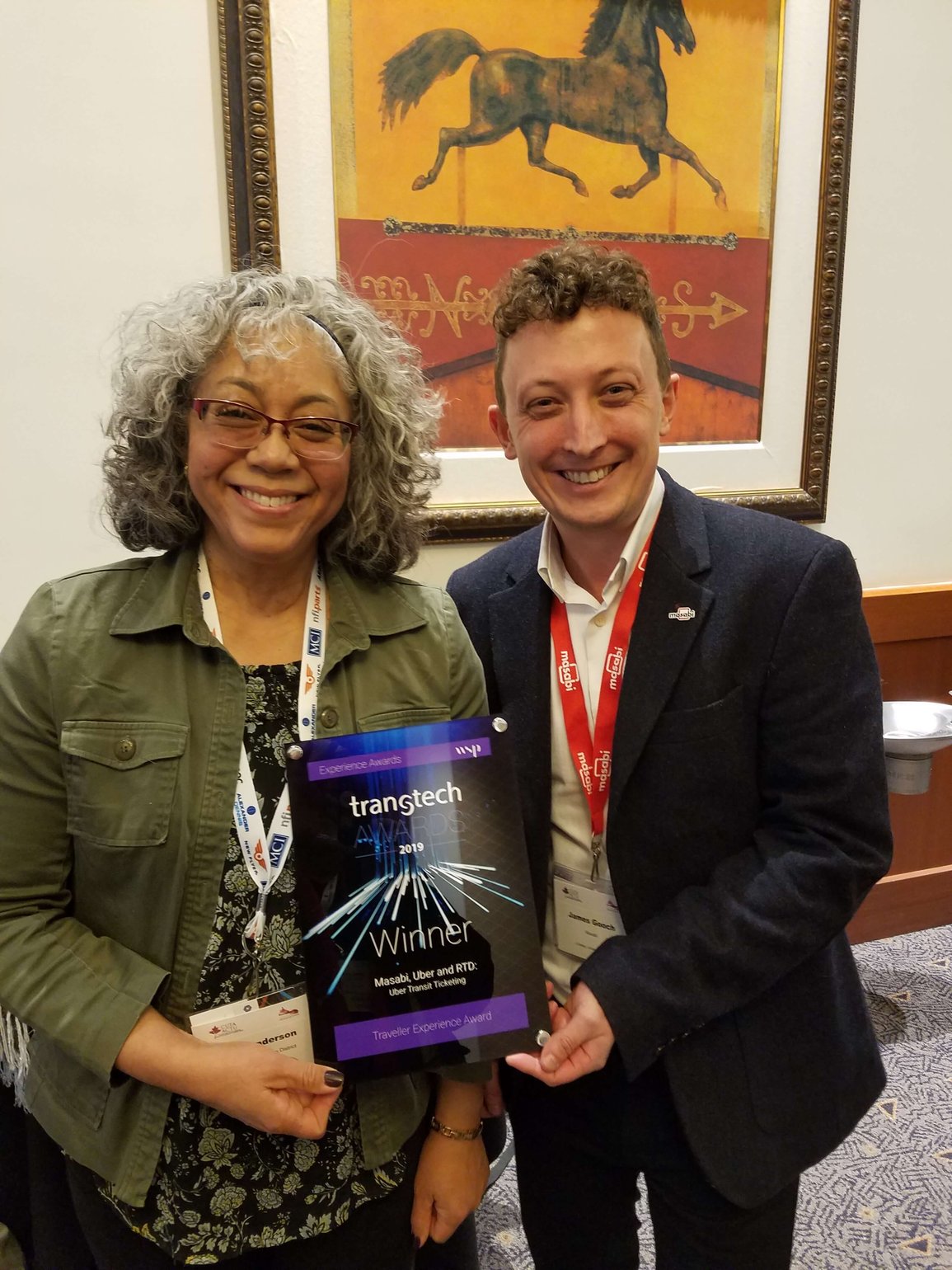 Masabi, Uber and RTD Win TRANStech Award