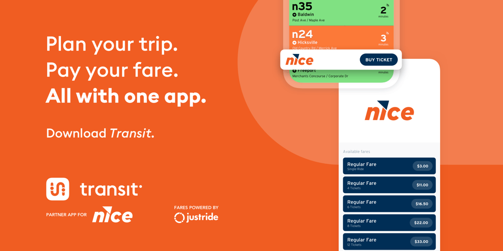 NICE Bus launches mobile ticketing in the ‘Transit’ app allowing riders ...