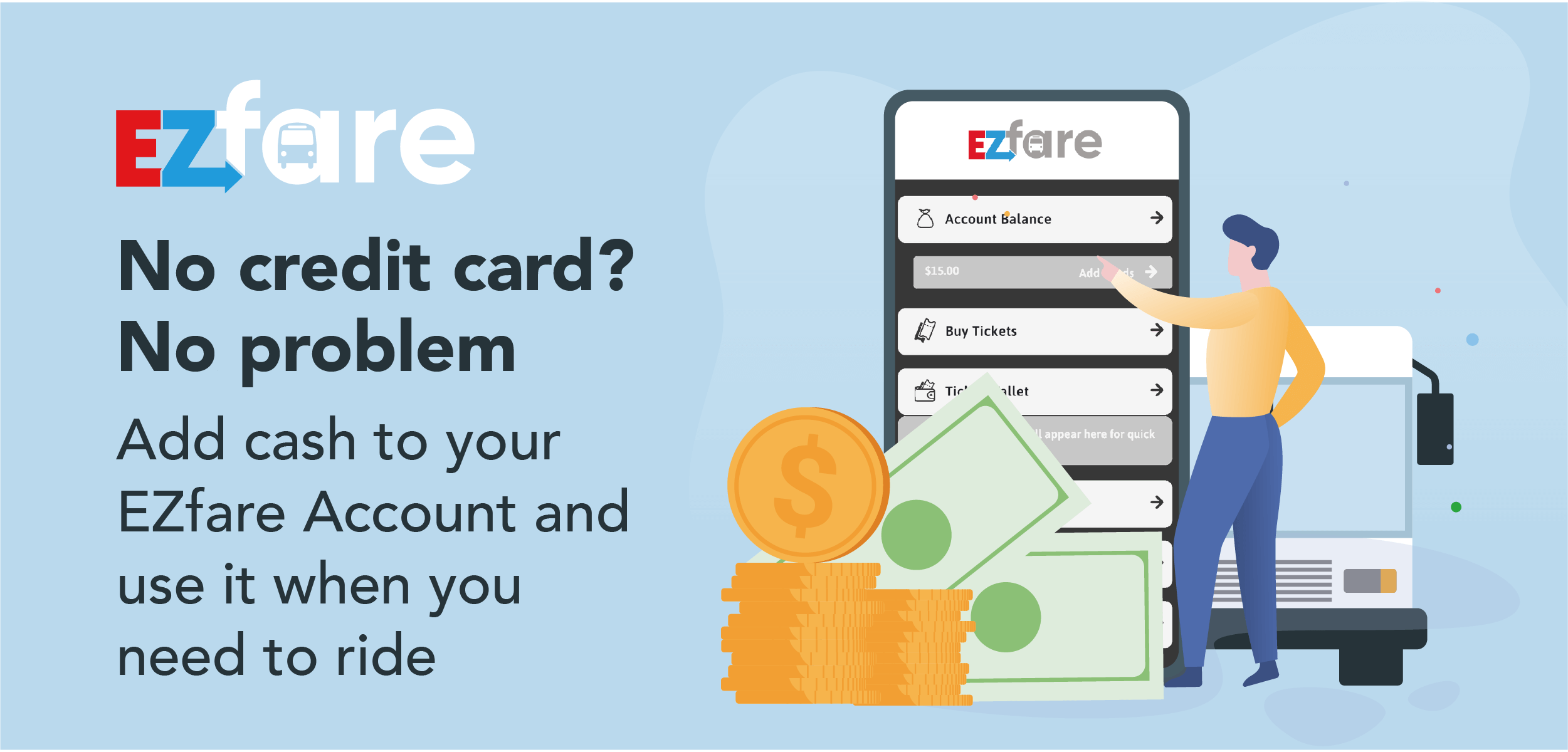 EZfare Customers Can Now Use Cash to Purchase Mobile Tickets