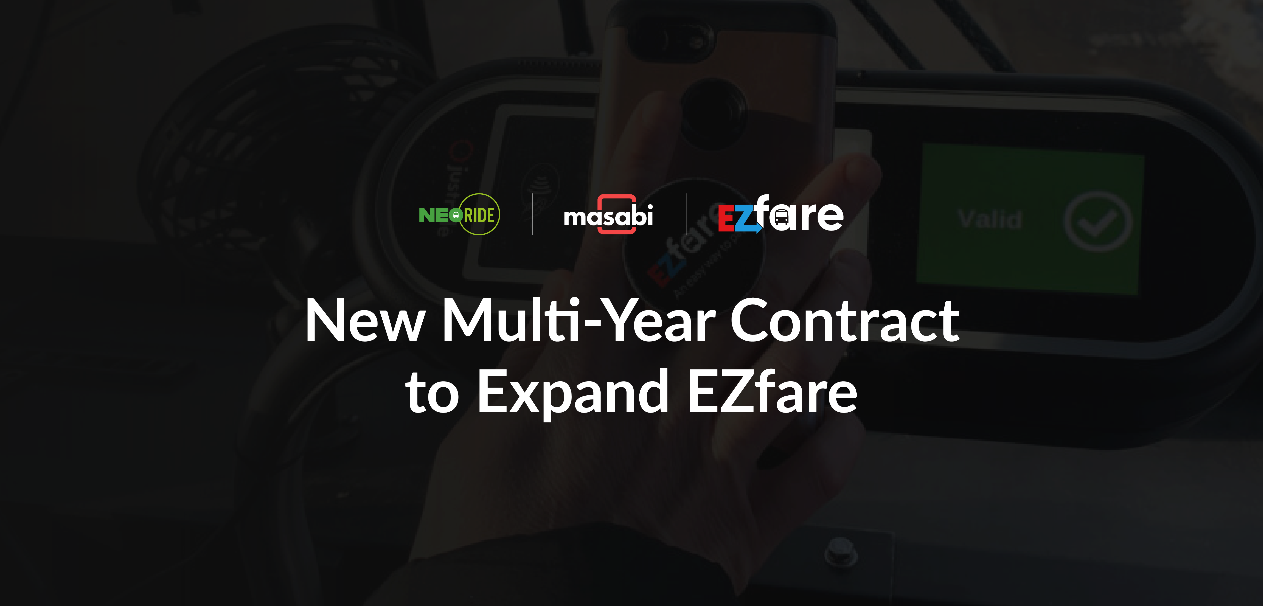NEORide Signs a New Multi-Year Contract with Masabi to Expand EZfare ...